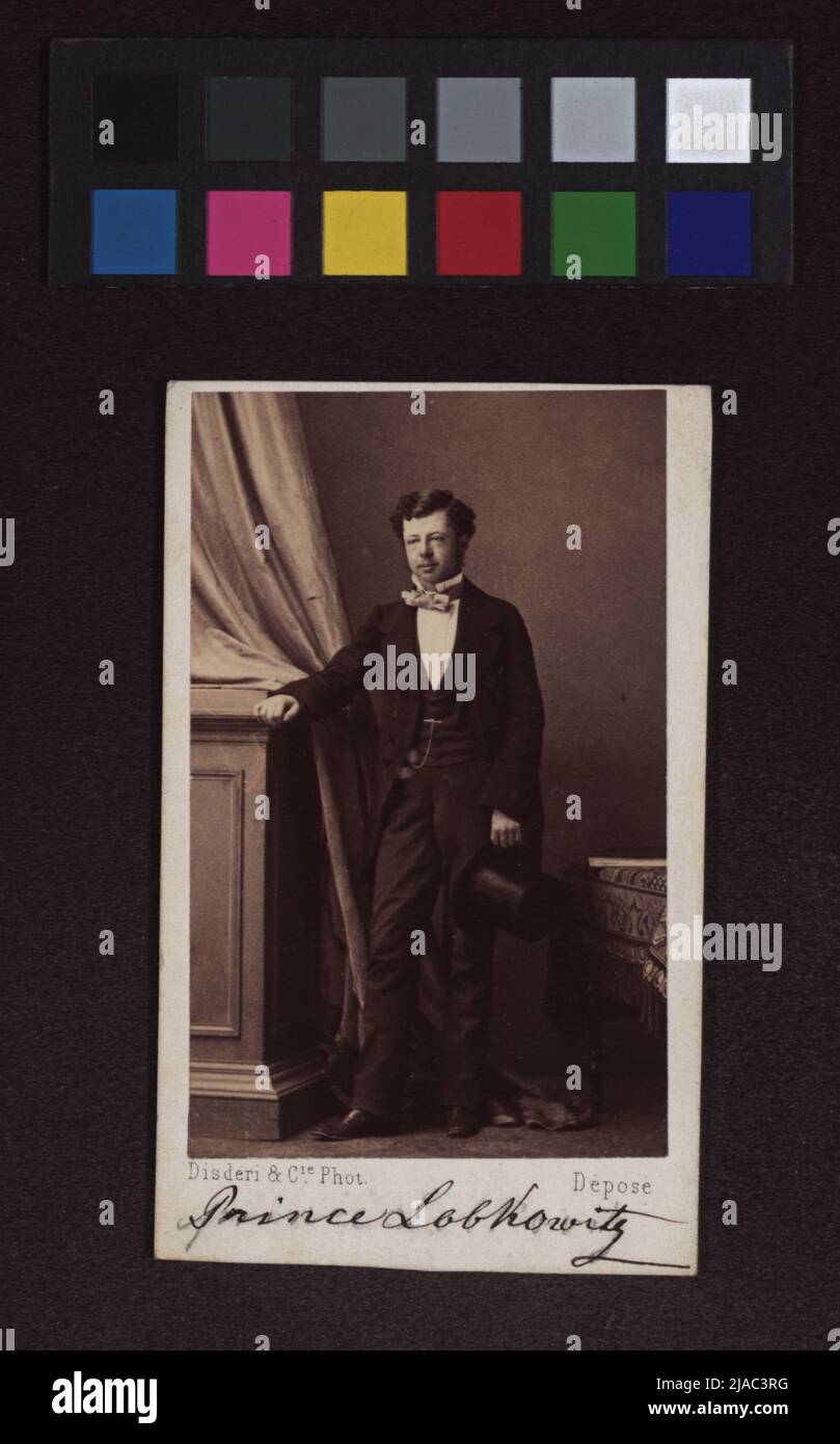 Prinz Ferdinand () Lobkowitz. Disdéri & Cie, Photo Studio Stock Photo ...