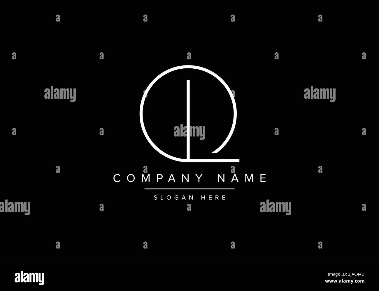 Creative minimal line art icon logo, OL monogram logo Stock Vector ...