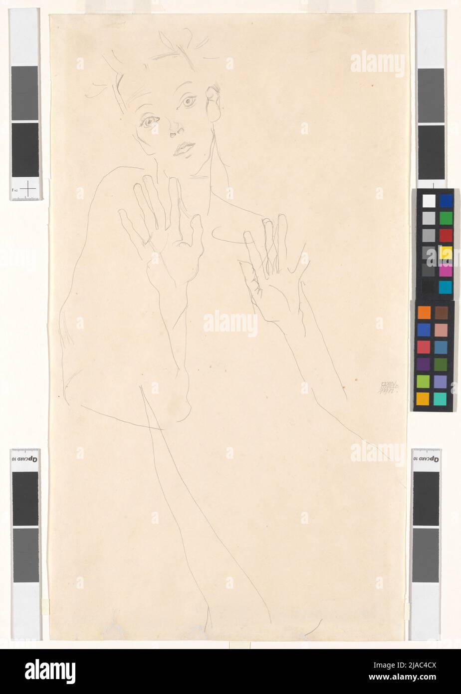 Self -portrait. Egon Schiele (1890-1918), artist Stock Photo - Alamy