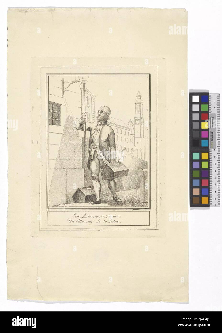Series "Wiener Costume" ["Wiener Kostümen"]: "A lantern lighter. / Un ...