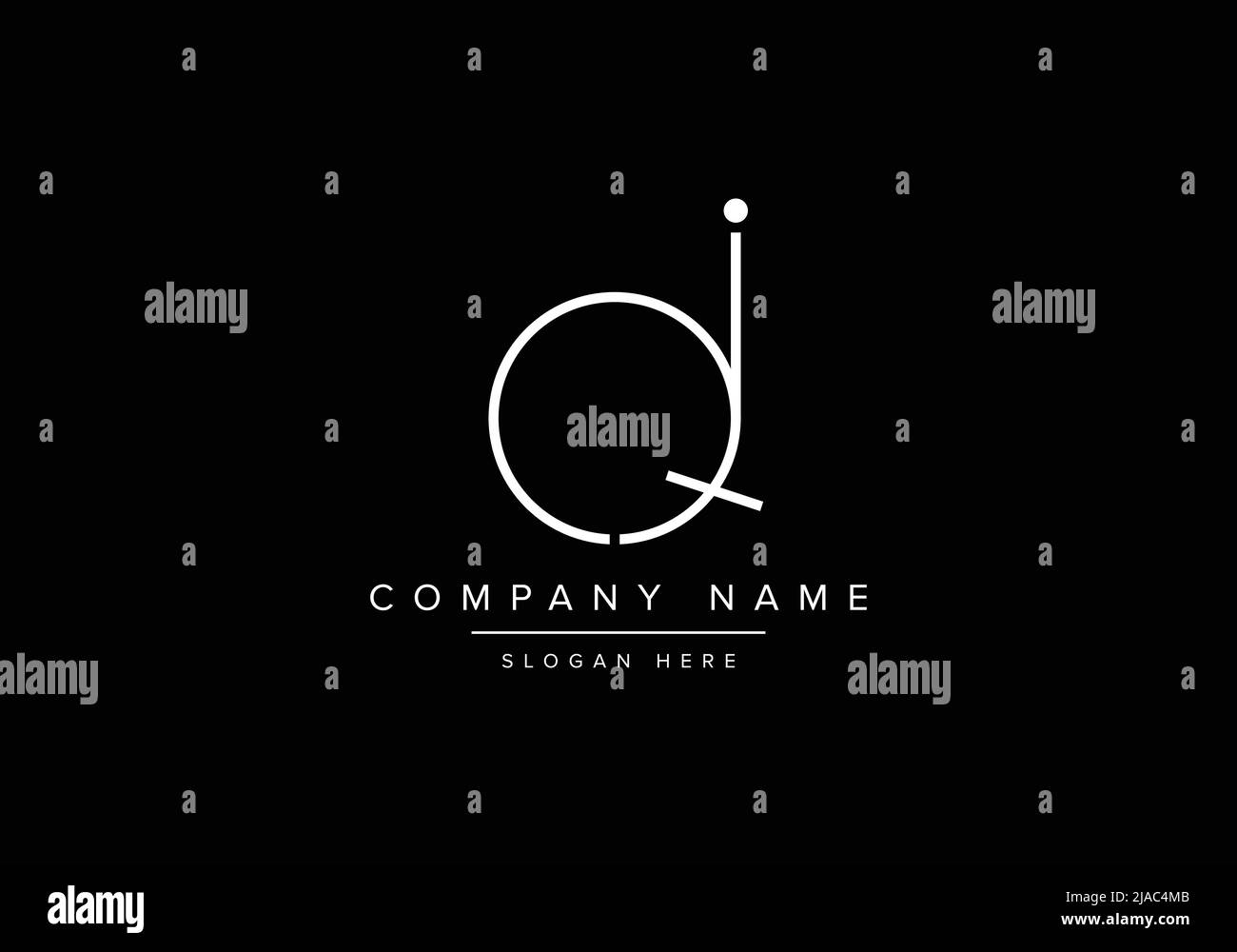 Creative minimal line art icon logo, QI monogram logo Stock Vector ... Creative minimal line art icon logo, QI monogram logo Stock Vector ...