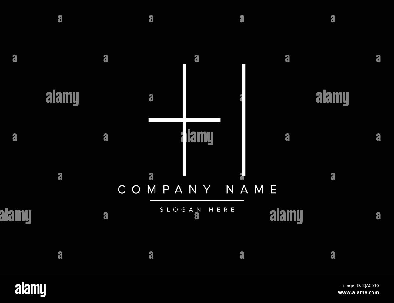 Creative minimal line art icon logo, TH monogram logo Stock Vector ...