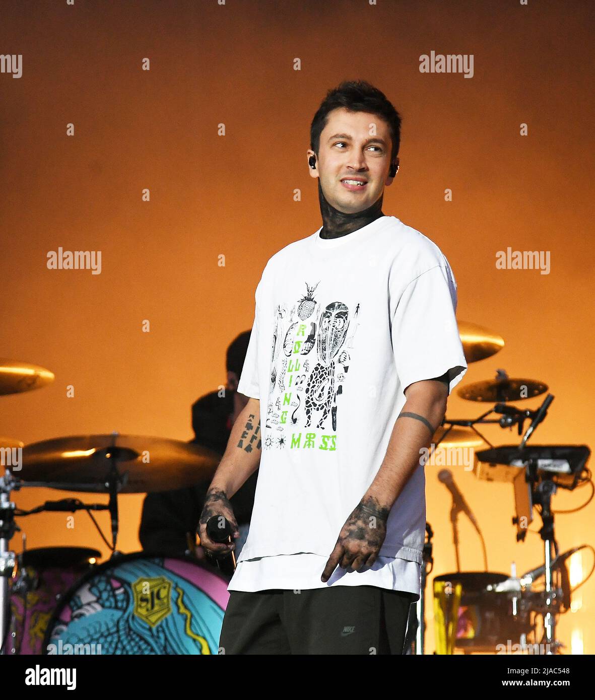 Twenty One Pilots - Tyler Joseph performs during the 2022 BottleRock ...