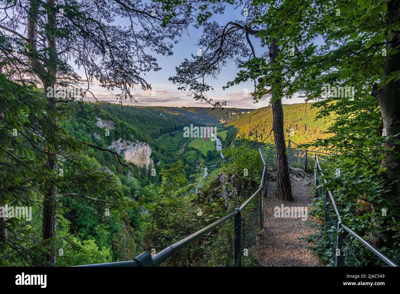 Popular circular hiking trail between Fridingen and Beuron in the Upper ...