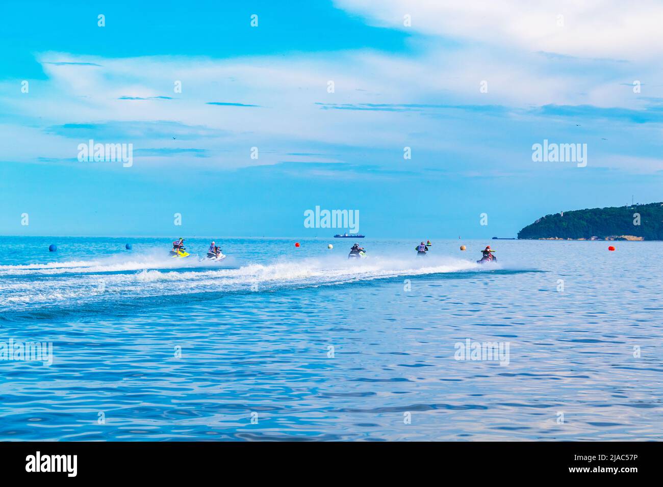 View of Balkan jet ski cup racing Varna beach,Bulgaria,June 2021 Stock ...