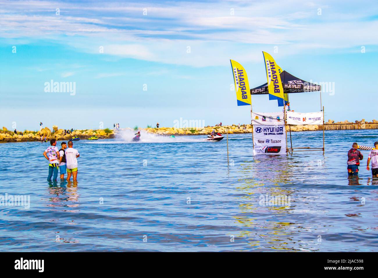 View of Balkan jet ski cup racing Varna beach,Bulgaria,June 2021 Stock ...