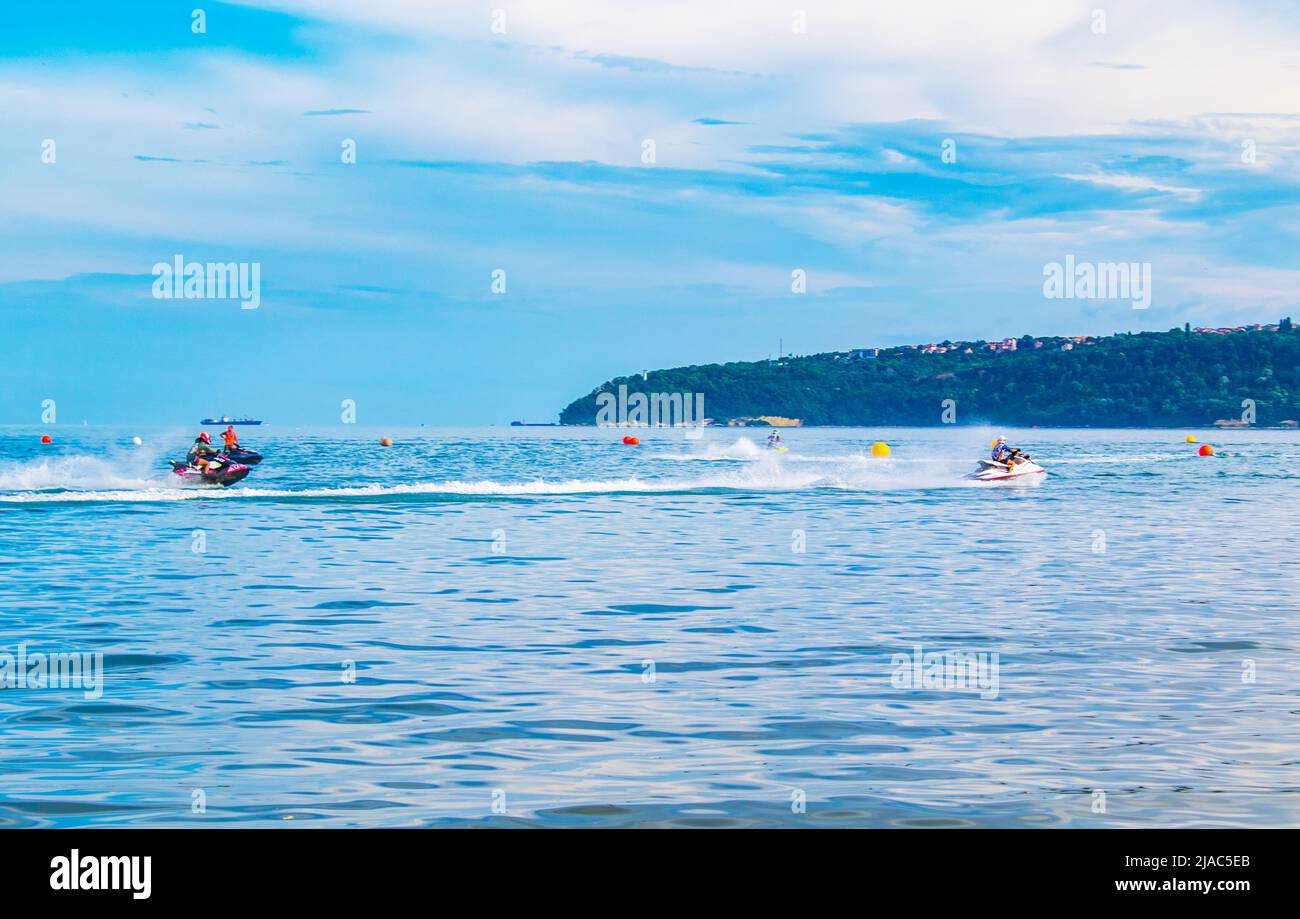 View of Balkan jet ski cup racing Varna beach,Bulgaria,June 2021 Stock ...