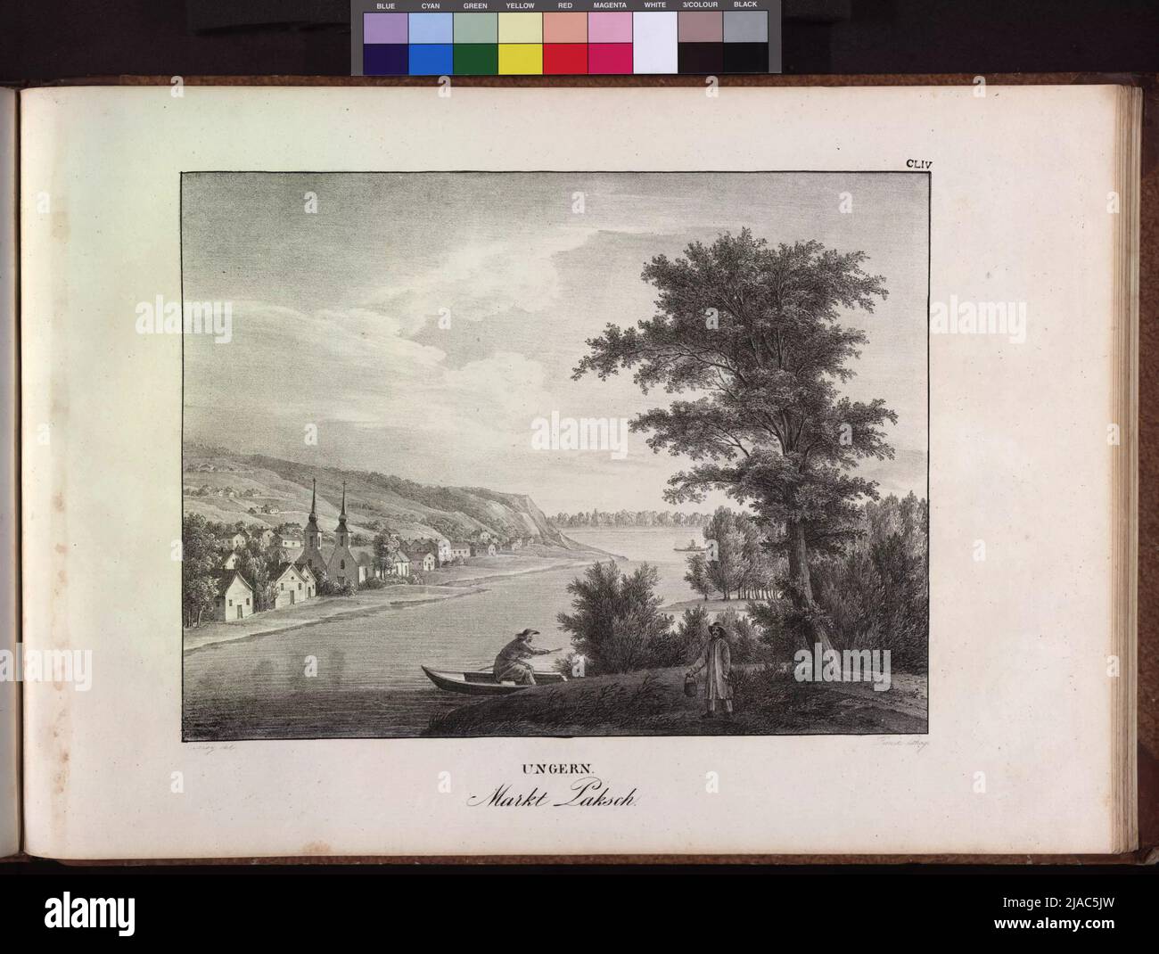 Danube views: Hungary. Market Paksch. After: Ludwig Erminy, Drawer ...