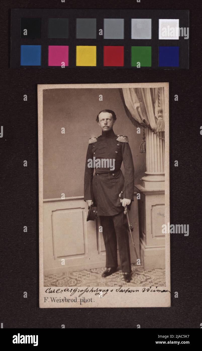 Grand Duke Karl Alexander von Sachsen-Weimar. F. Weisbrod, Photographer ...