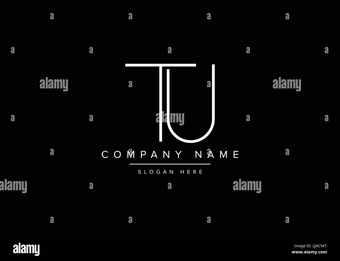 Creative minimal line art icon logo, TU monogram logo Stock Vector ...