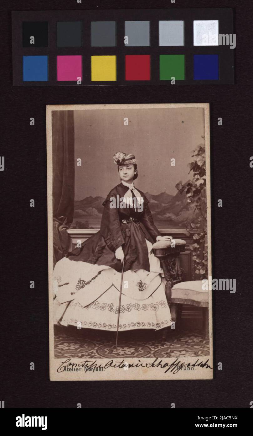 Countess Octavie Schaffgotsch. Atelier Mayssl, Brno, Photographer Stock ...