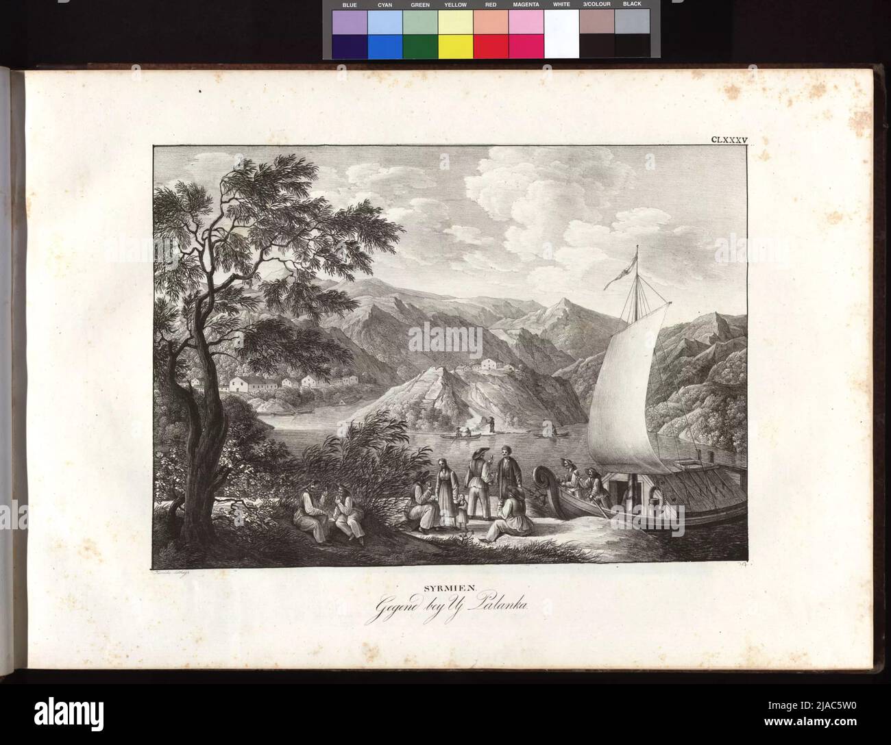 Danube views: Syrmia. Area at UJ Palanka. Adolf Friedrich Kunike (1777 ...