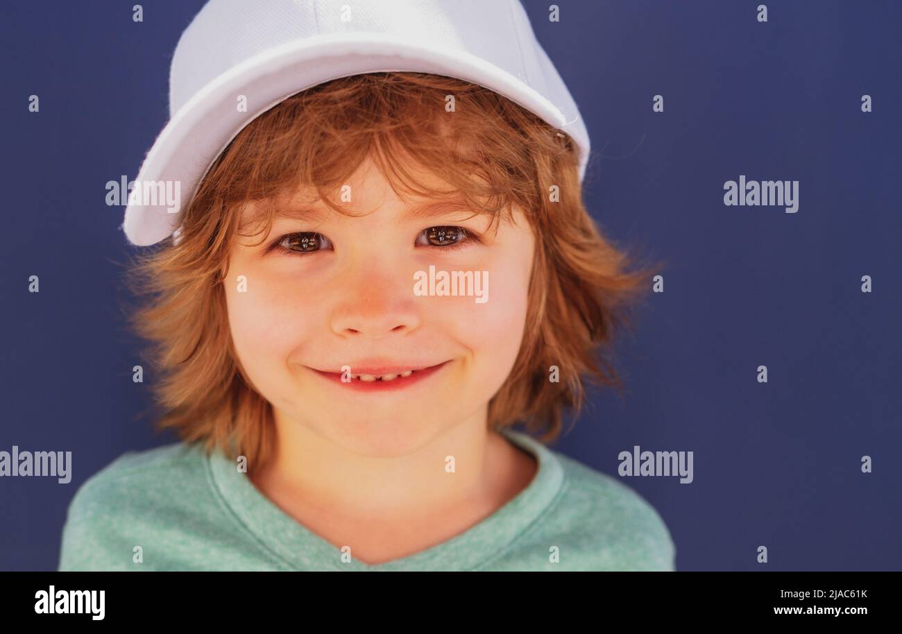 Closeup attractive laughing boy. Child emotions concept. Portrait of ...
