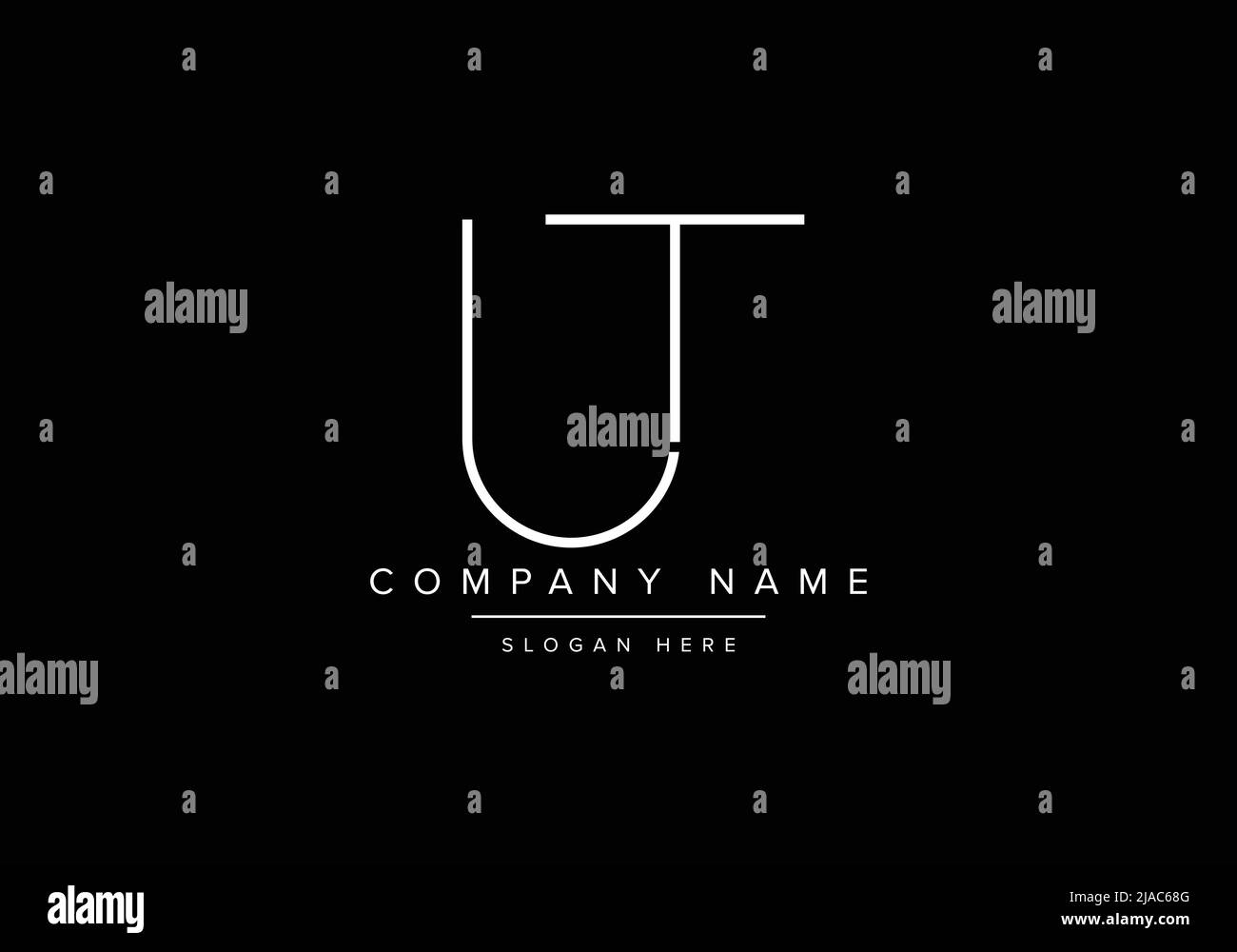 Creative minimal line art icon logo, UT monogram logo Stock Vector ...