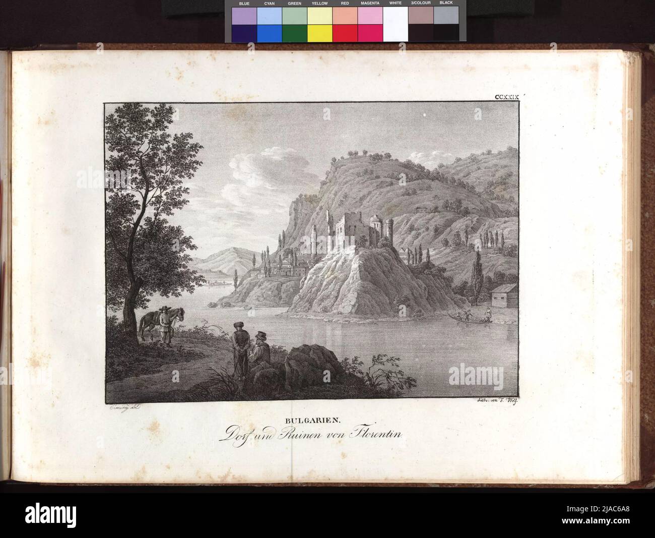 Danube views: Bulgaria. Village and ruins of Florentin. After: Ludwig ...