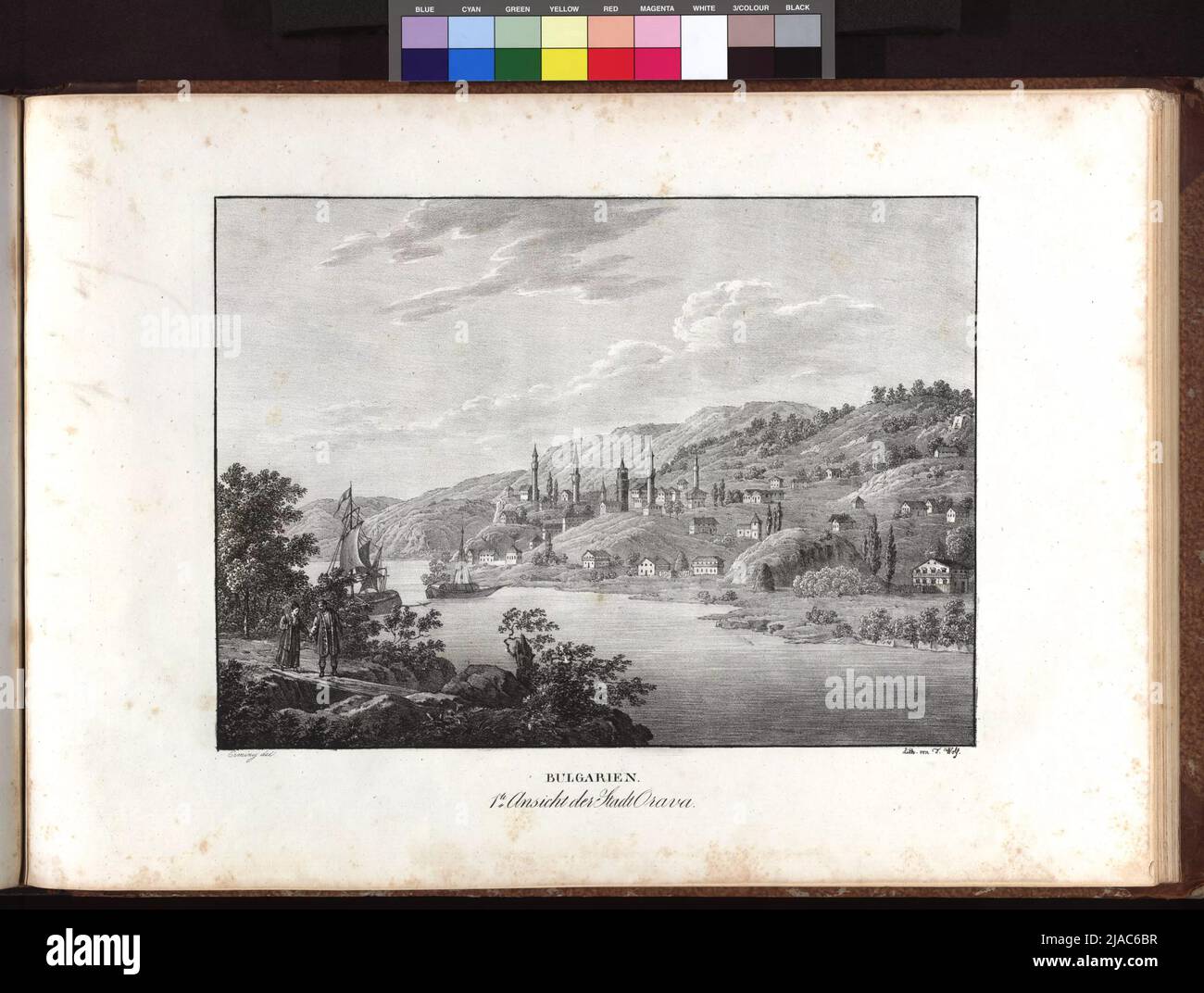 Danube views: Bulgaria. First view of the city of Orava. After: Ludwig ...