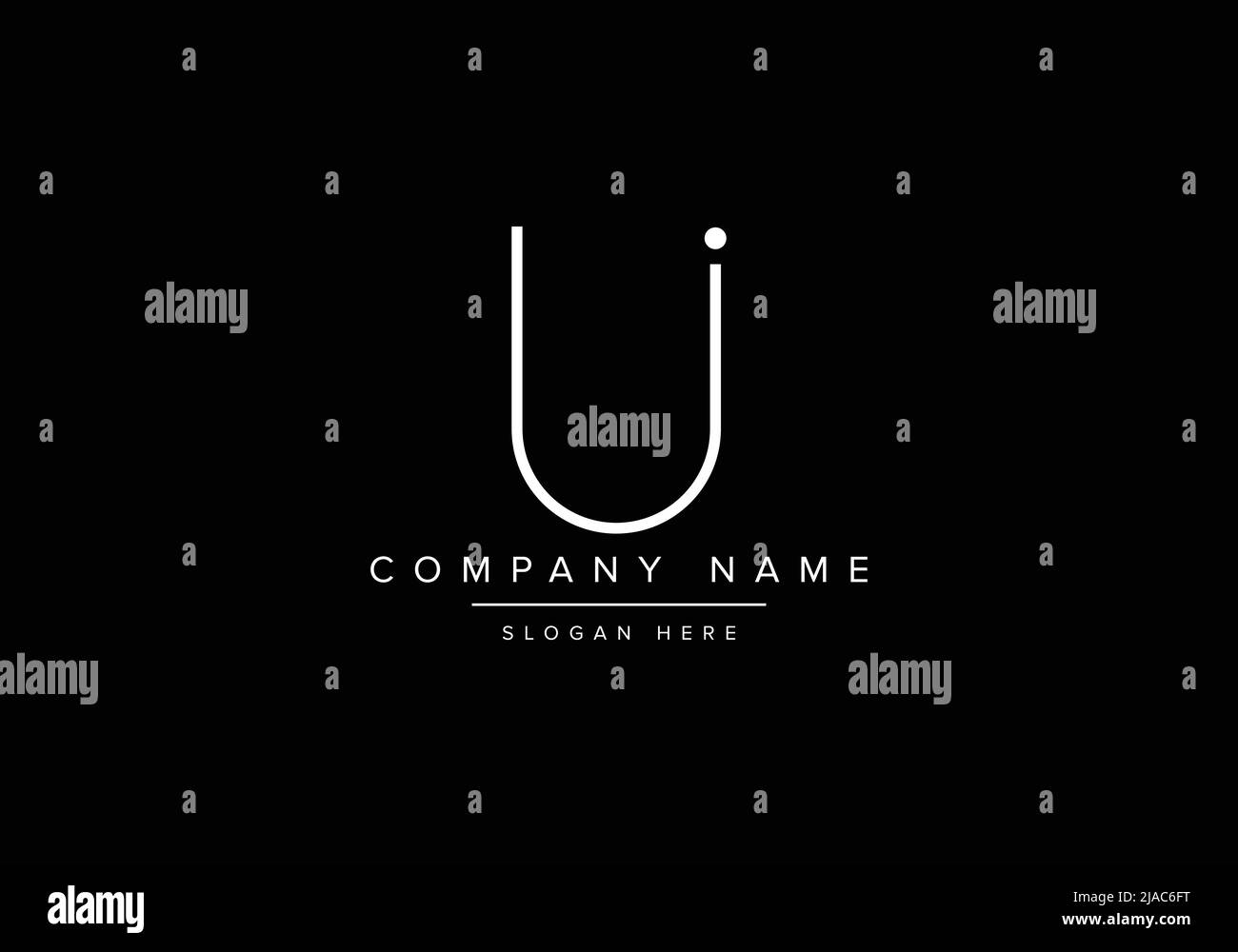 Creative minimal line art icon logo, UI monogram logo Stock Vector ...