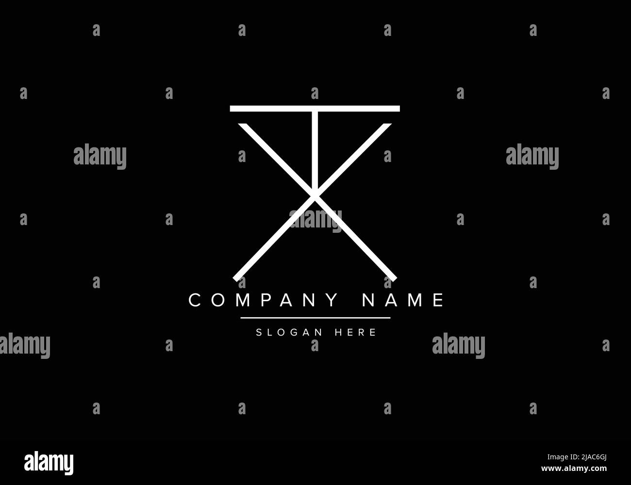 Creative minimal line art icon logo, XT monogram logo Stock Vector ...