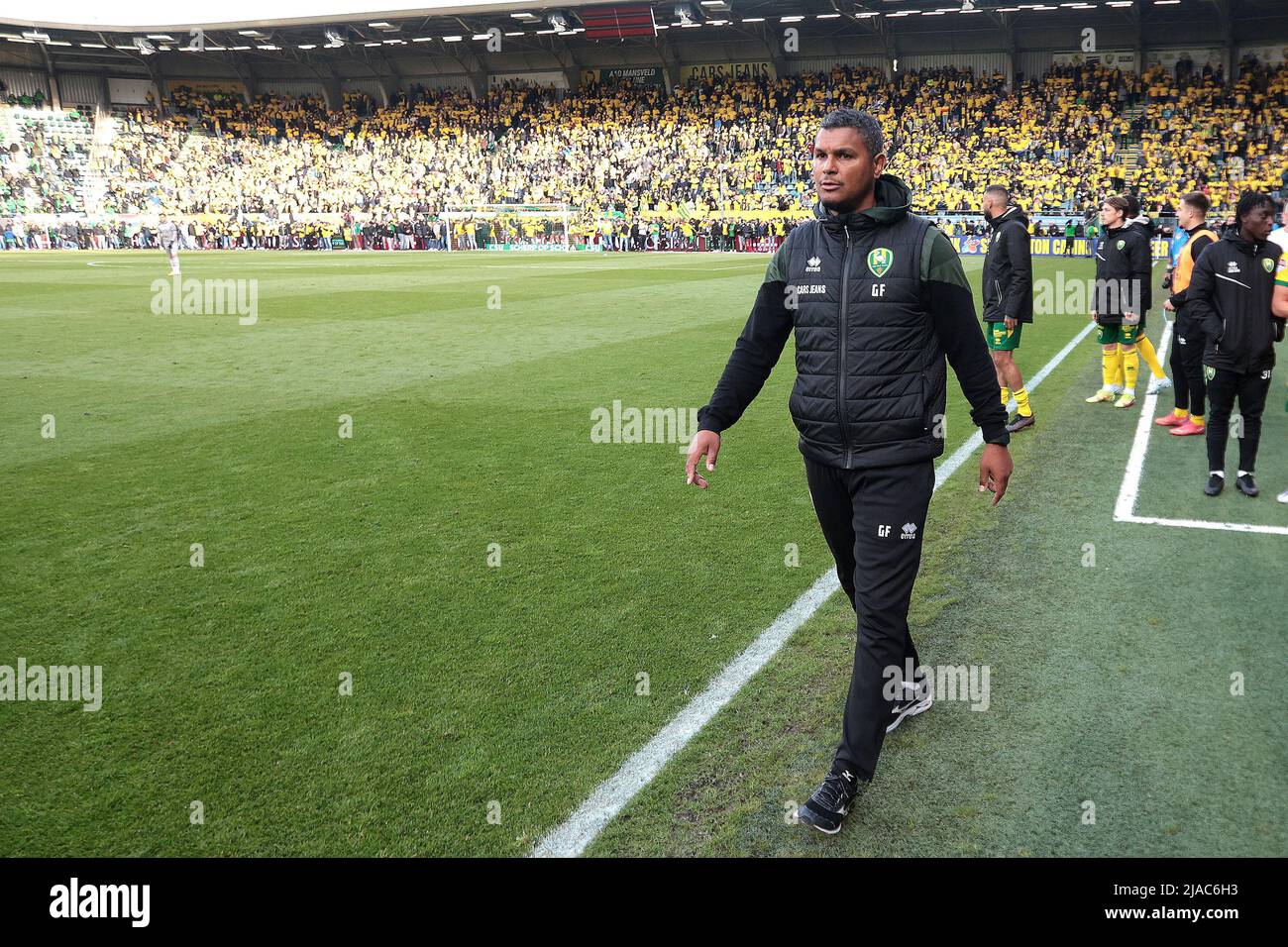THE HAGUE - ADO Den Haag coach Giovanni Franken during the extra time ...