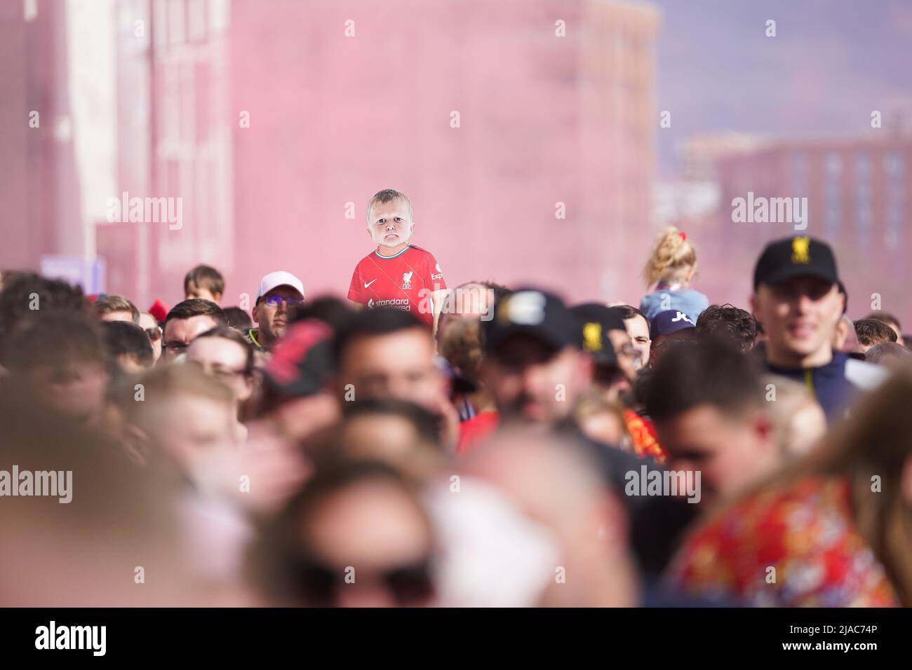 A general view of a cardboard cut-out of Hasbulla during the trophy ...