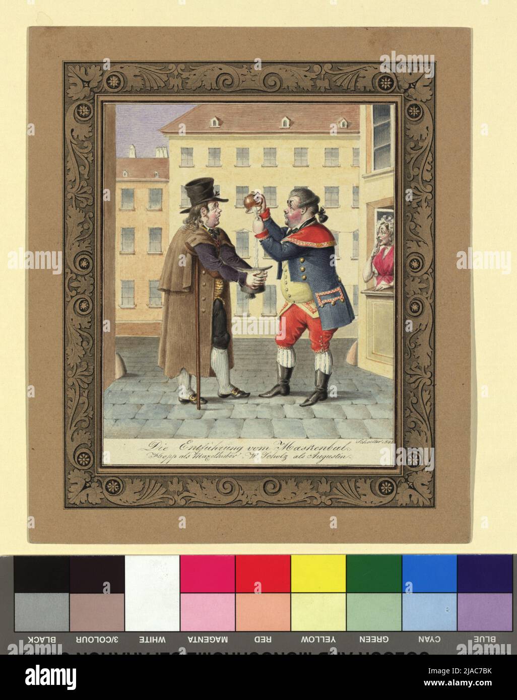 Scene picture from "The kidnapping of masked ball" with Hopp and Scholz ...