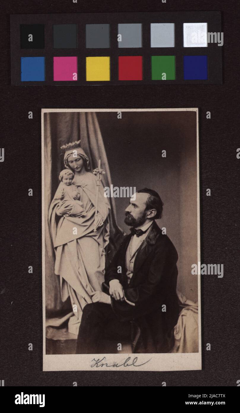 Josef Knabl (1819-1881), sculptor. Unknown, photographer Stock Photo ...