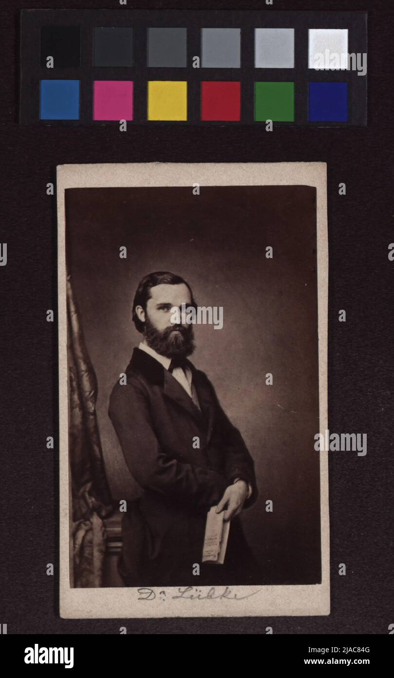 Wilhelm Lübke (1826-1893), art historian. Franz Seraph Hanfstaengl ...
