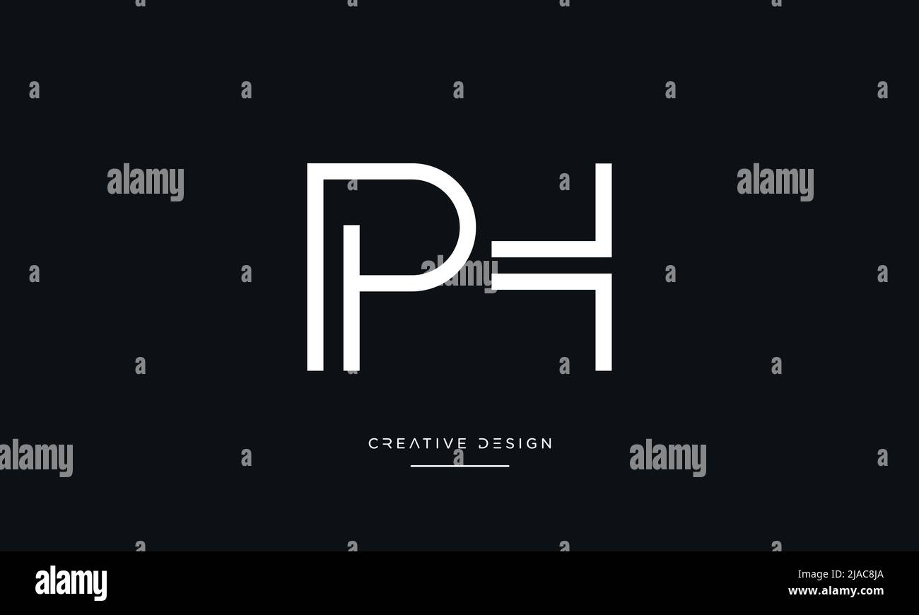 Alphabet Letters PH, HP, P or H Icon Logo Monogram Stock Vector Image ...