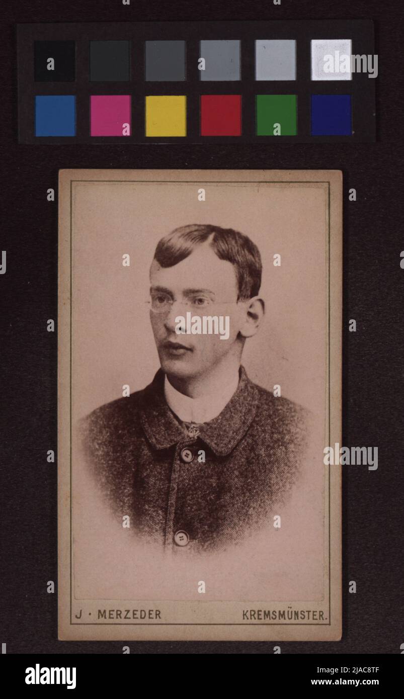 Unknown man. J. Merzeder, Photographer Stock Photo - Alamy
