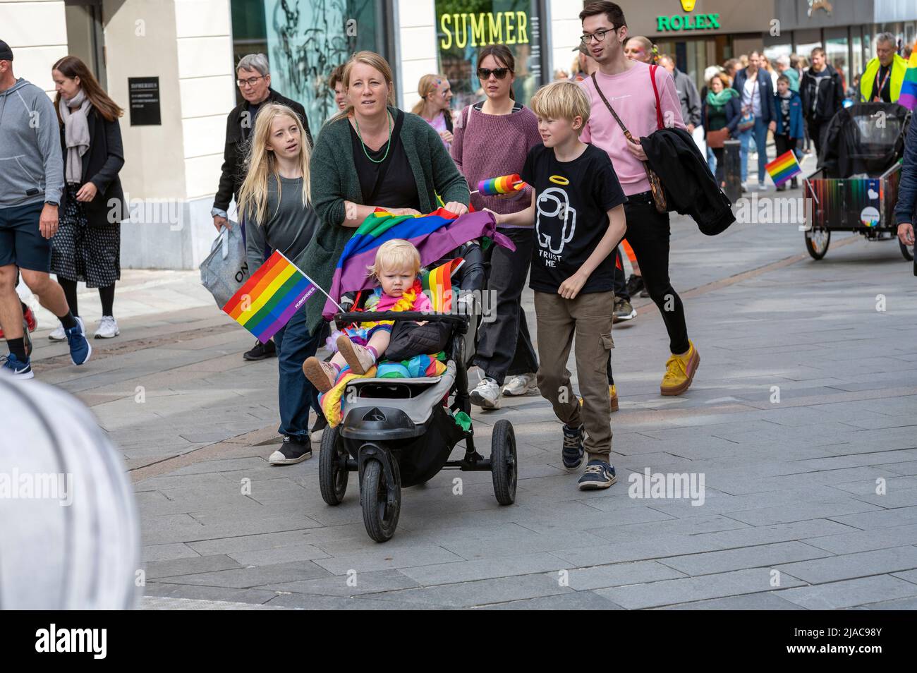 Aarhus pride parade 2022 on 28 May 2022 in Aarhus, Denmark Stock Photo ...