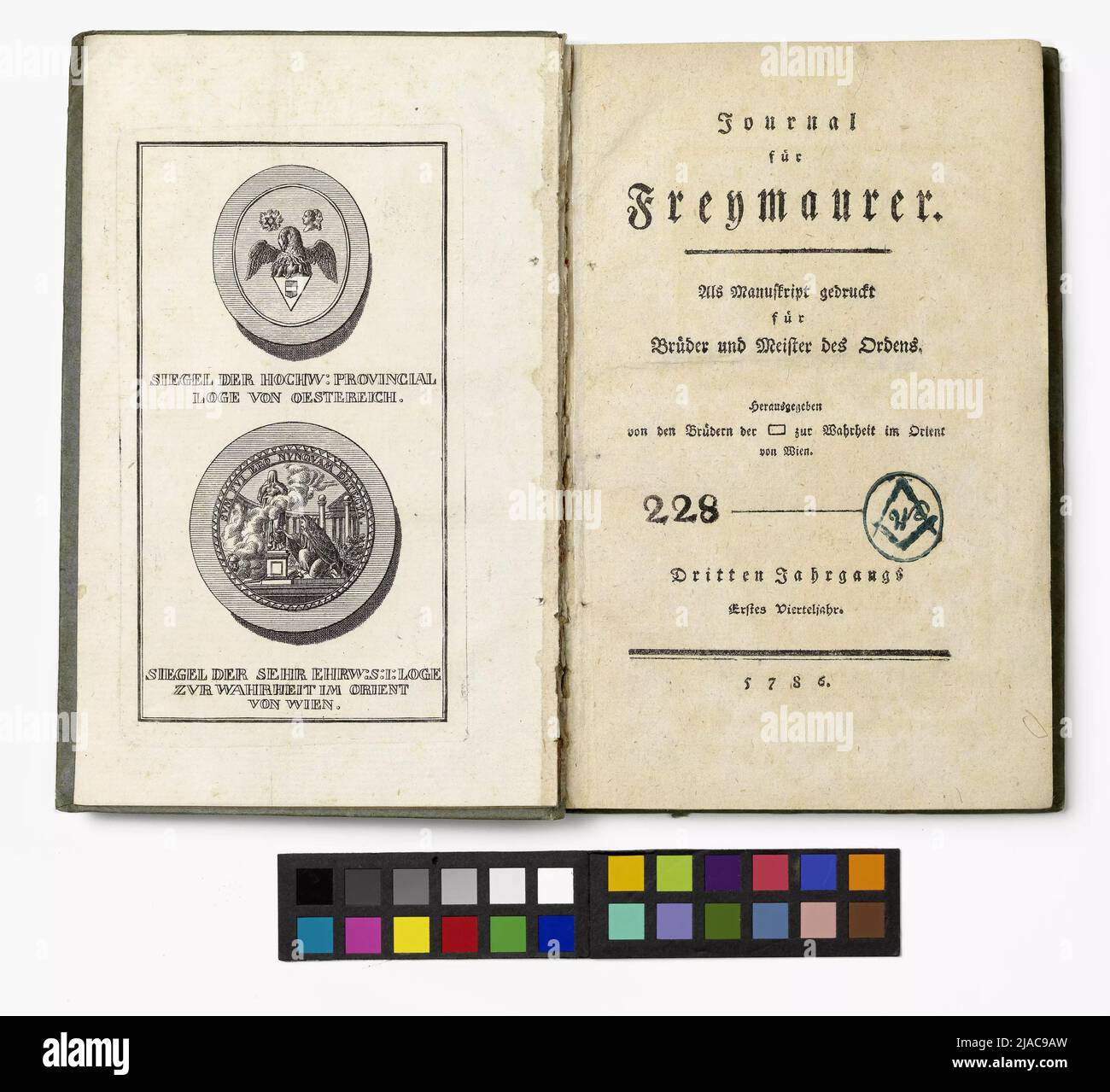 Journal for Freemason " - Titleblet. Unknown Stock Photo - Alamy