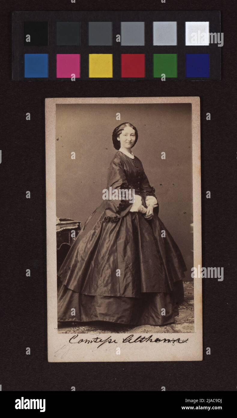 Comtesse Althan. Ludwig Angerer (1827-1879), photographer Stock Photo ...