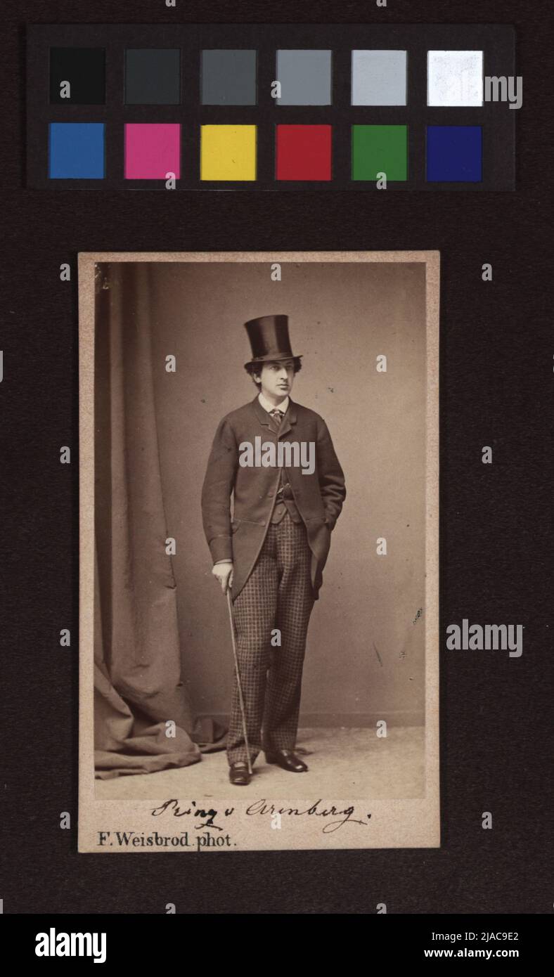 Prince of Arenberg. F. Weisbrod, Photographer Stock Photo - Alamy