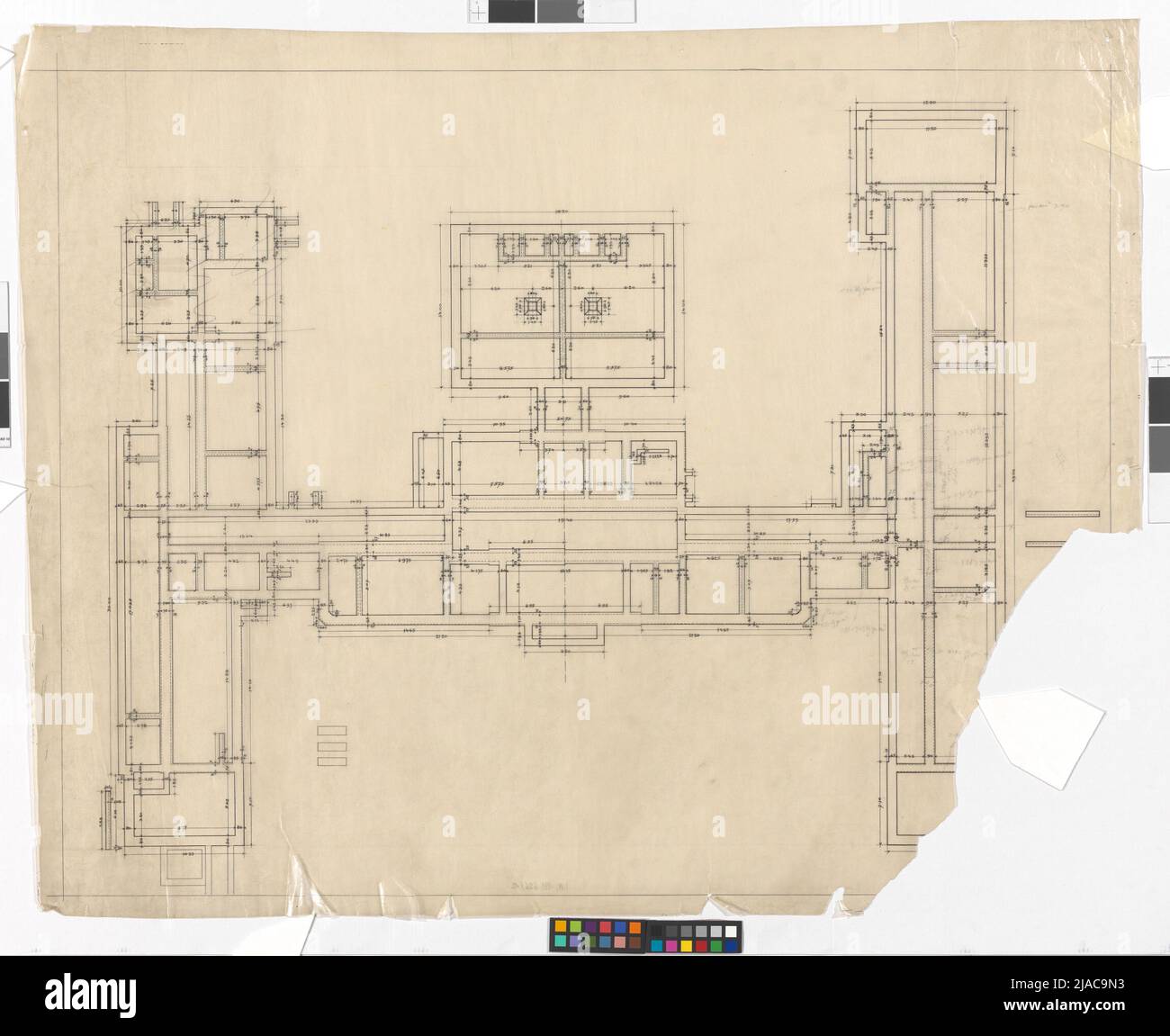 Lupus healing, floor plan. Otto Wagner (1841-1918), artist Stock Photo ...