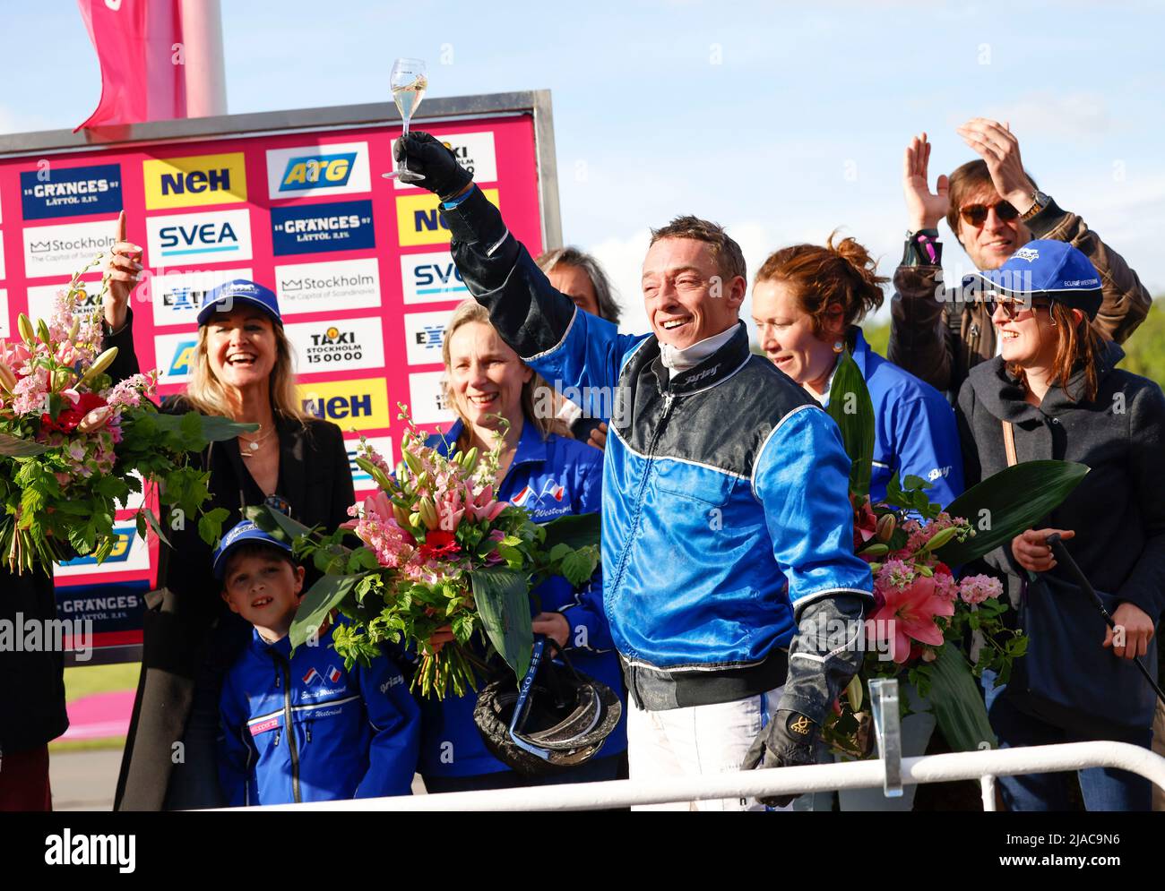 STOCKHOLM 20220529 The French horse Etonnant with driver Anthony ...