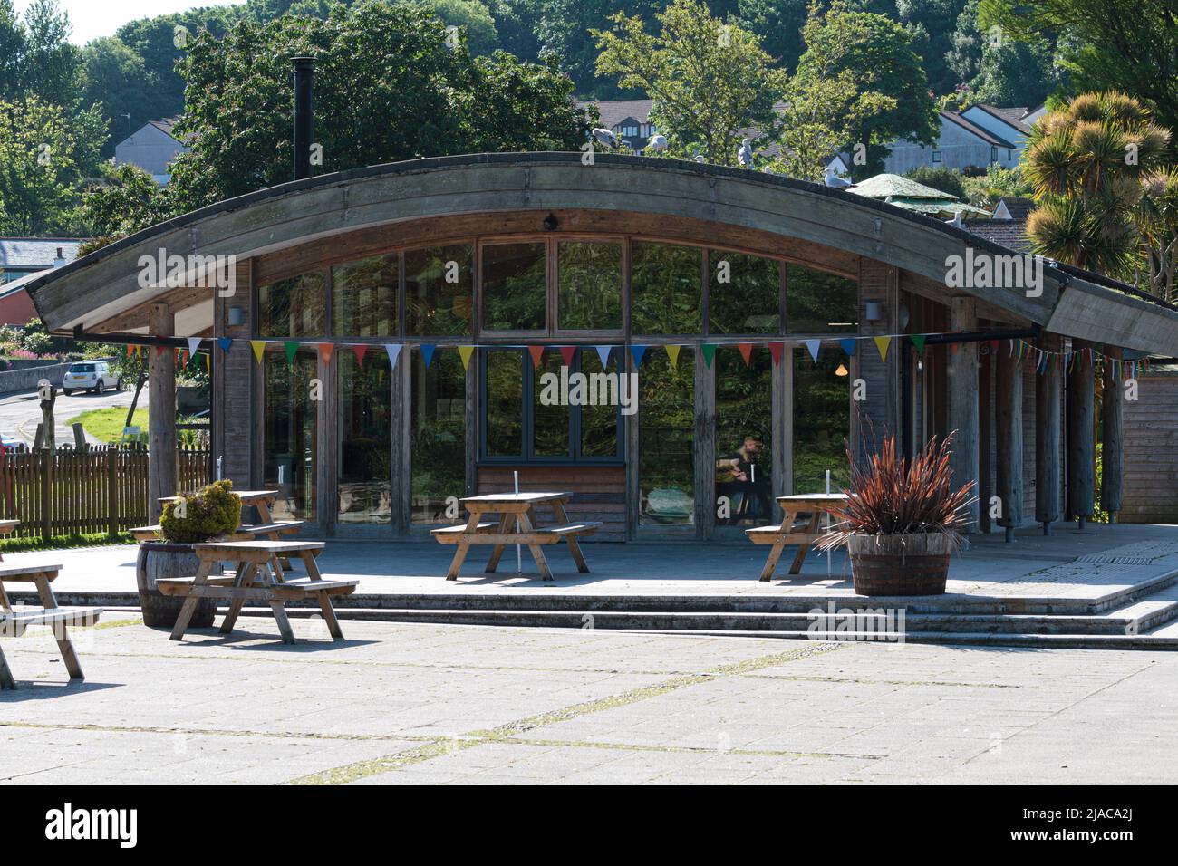 Helston boating lake cafe hi-res stock photography and images - Alamy