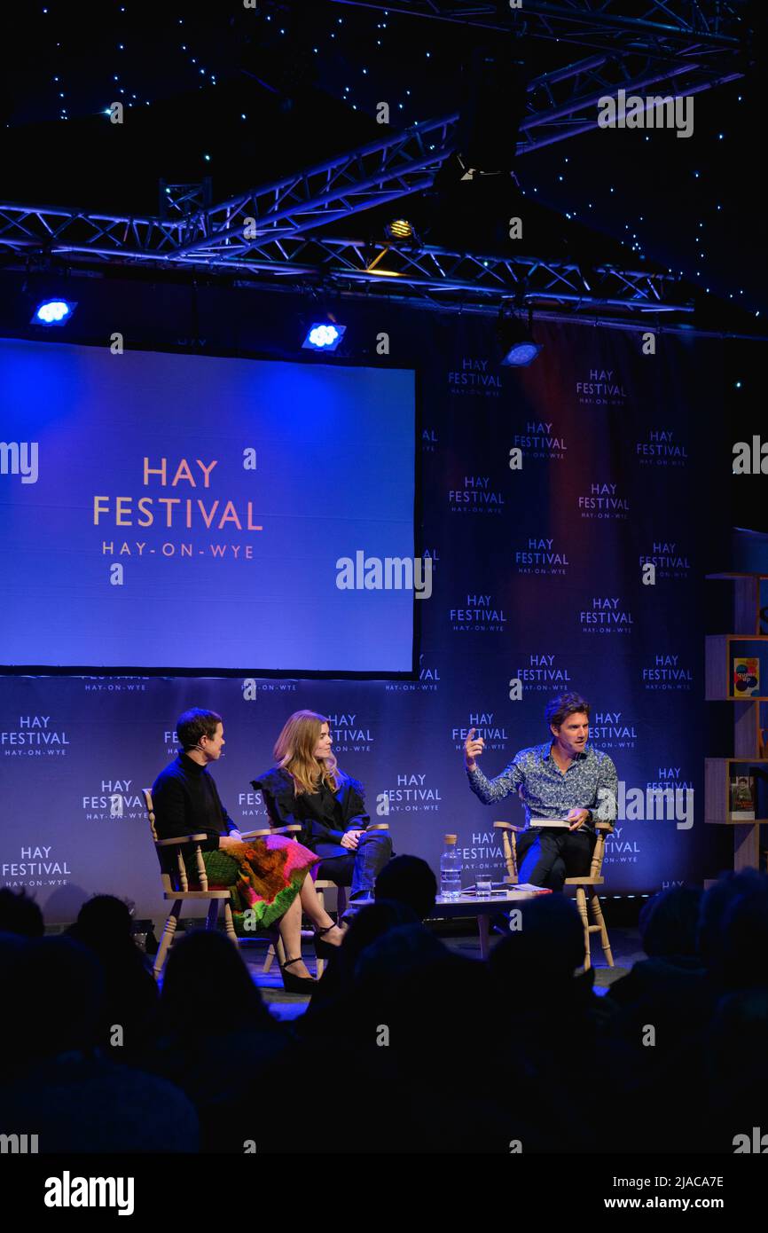 Hay-on-Wye, Wales, UK. 29th May, 2022. Vicky Spratt and Hilary Cottam ...