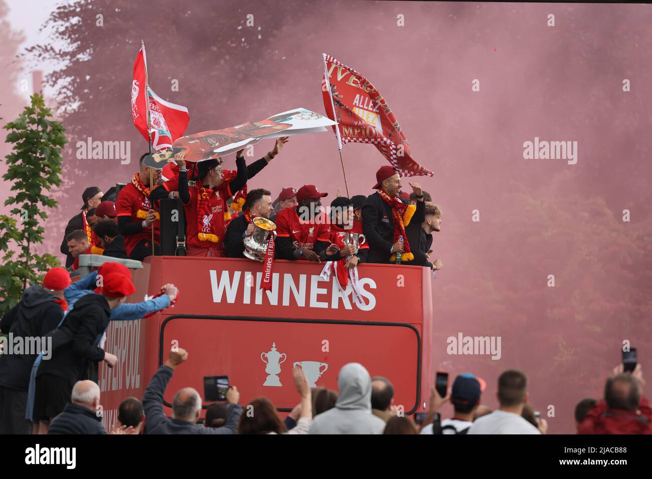 Liverpool Fc homecoming parade Stock Photo - Alamy