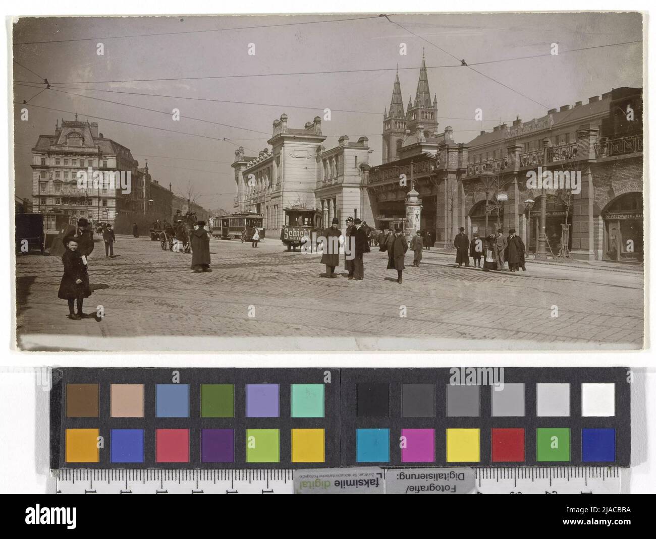 Transport facilities, belt line (station building Josefstädter Straße ...