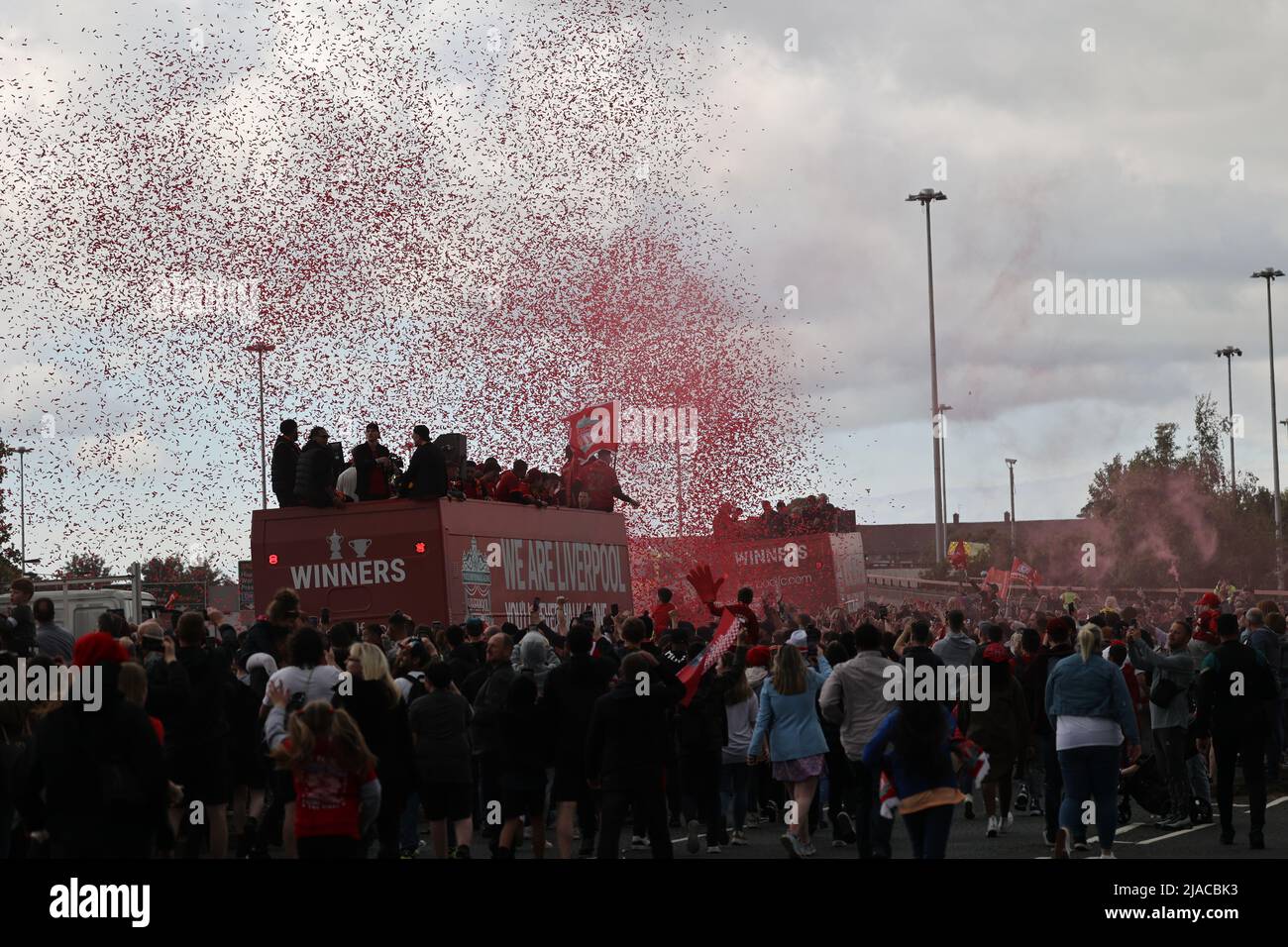 Liverpool Fc homecoming parade Stock Photo - Alamy