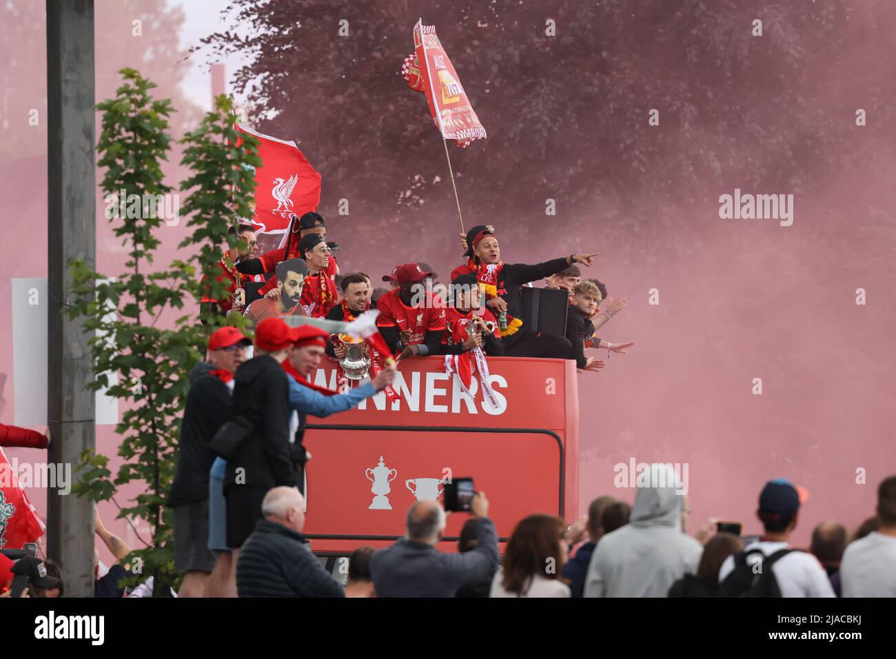 Liverpool parade flares hi-res stock photography and images - Alamy