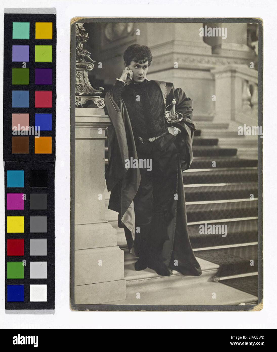 Josef Kainz as "Tasso"; Role picture from "Torquato Tasso" by Johann ...