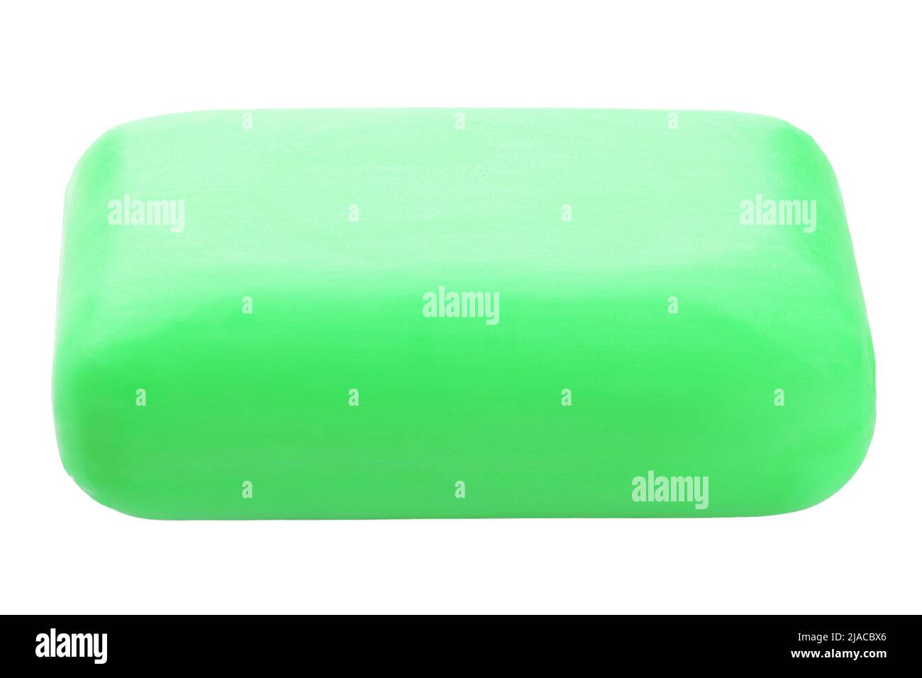 Pieces of green soap isolated on white background. Hygiene concept ...