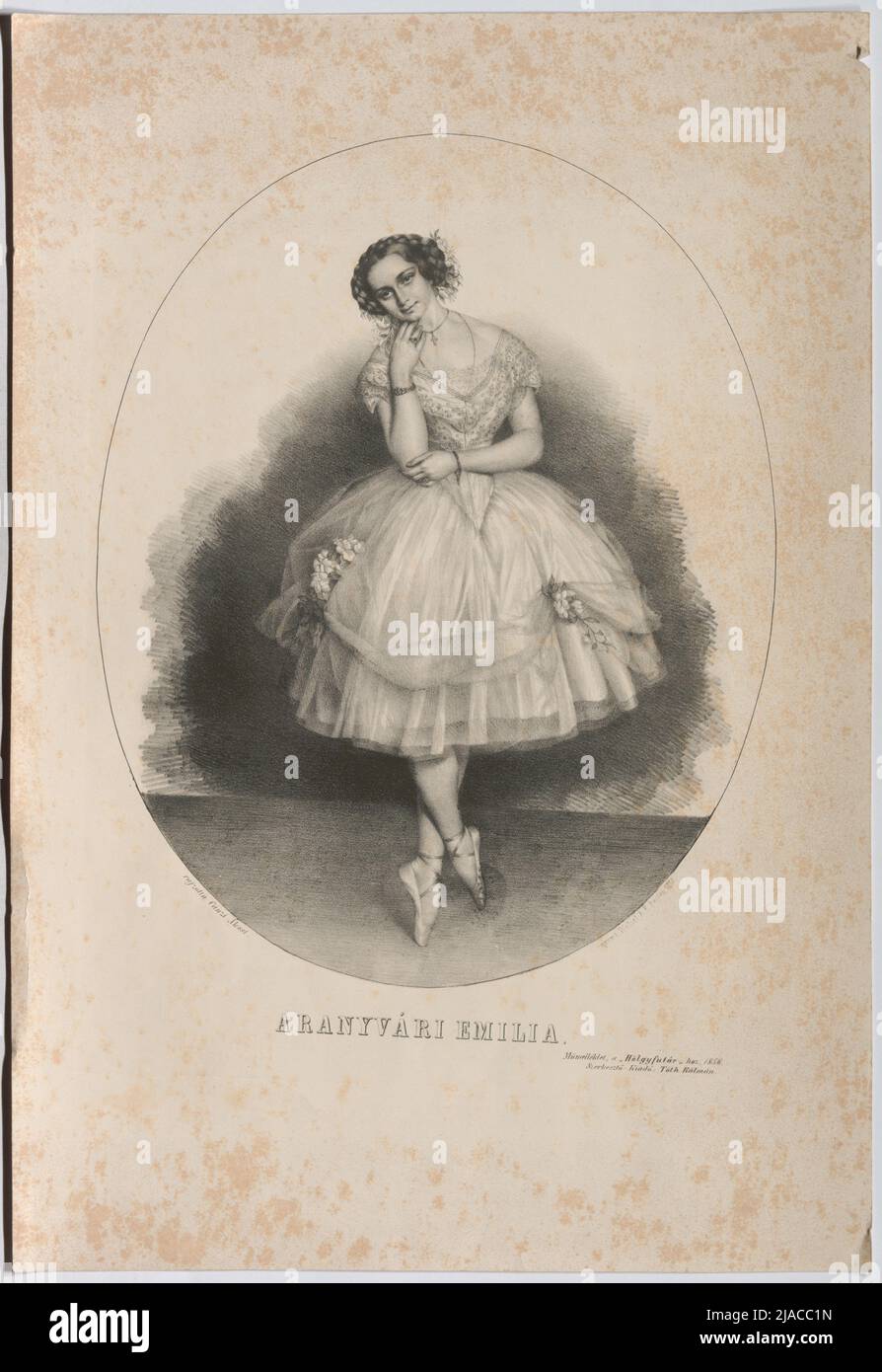 Emilia Aranyvári. August Walzel, Lithography, After: August (Ágost Od ...