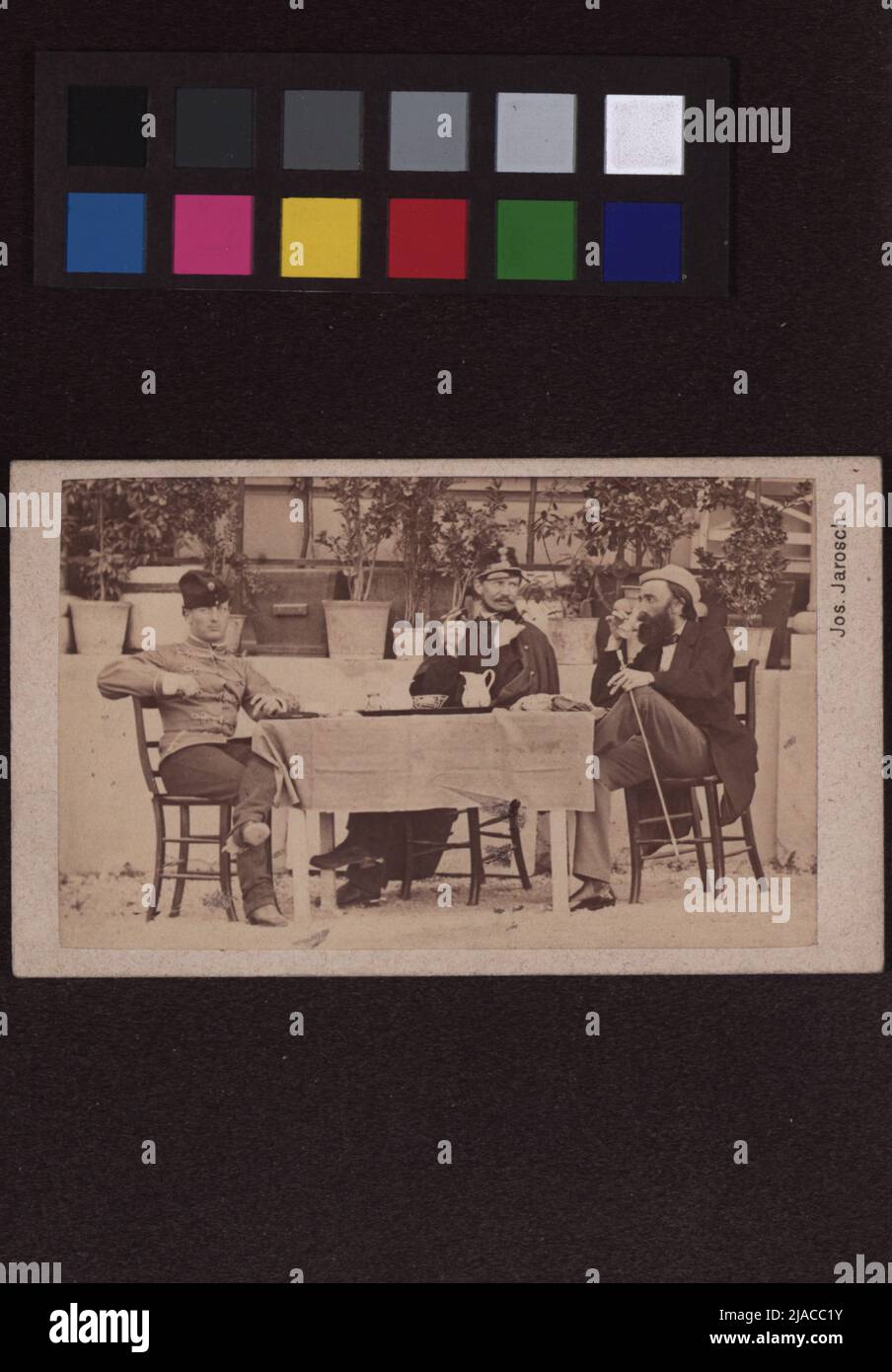 Franz Wilt with Colonel Dahlen and A. Senyi. Josef Jarosch ...