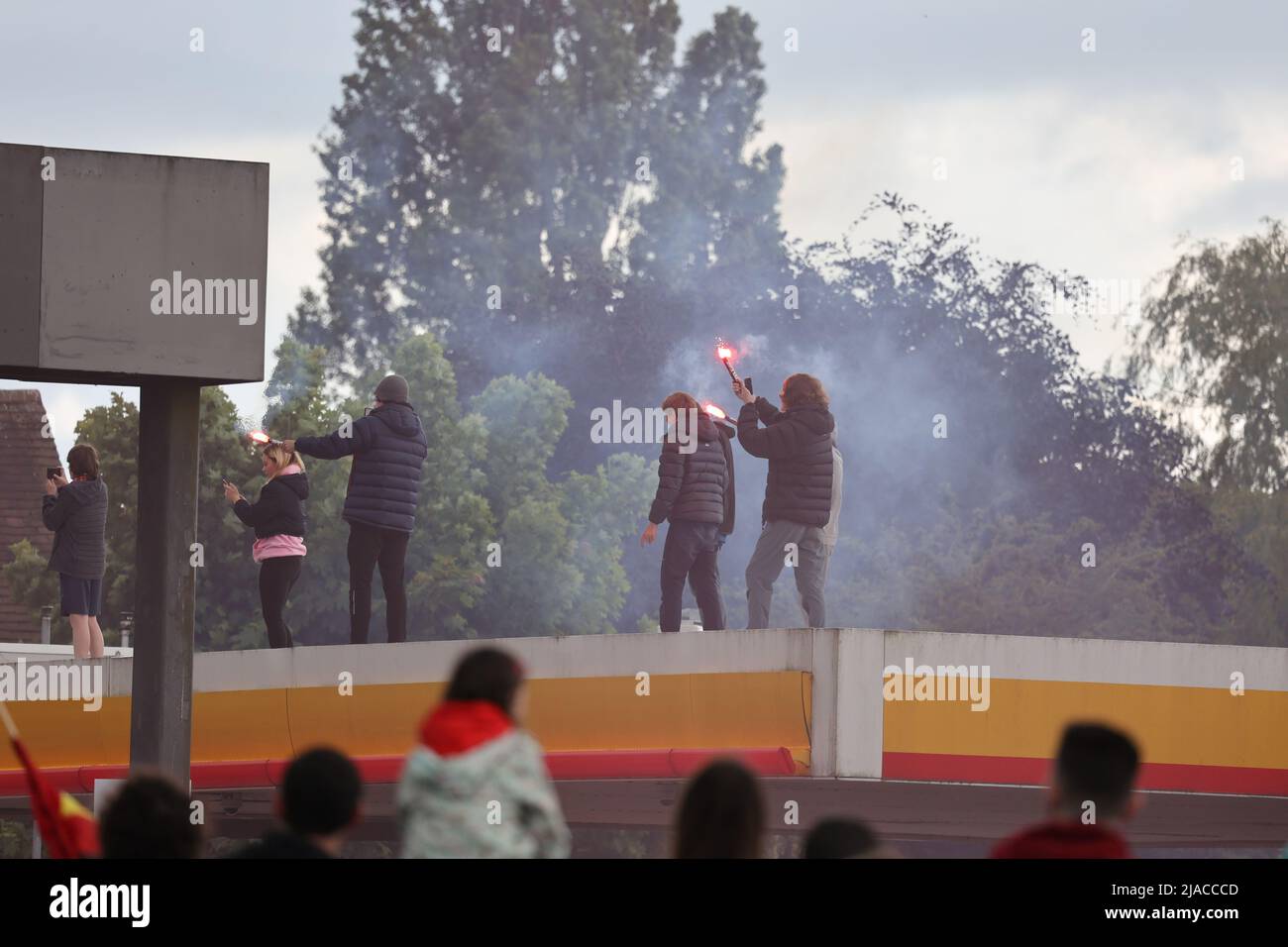 Liverpool parade flares hi-res stock photography and images - Alamy