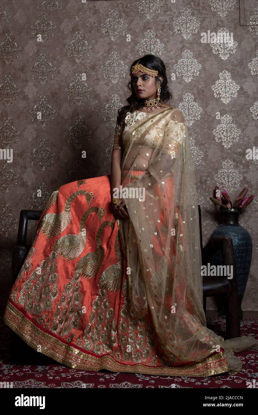 Lehenga hi-res stock photography and images - Alamy