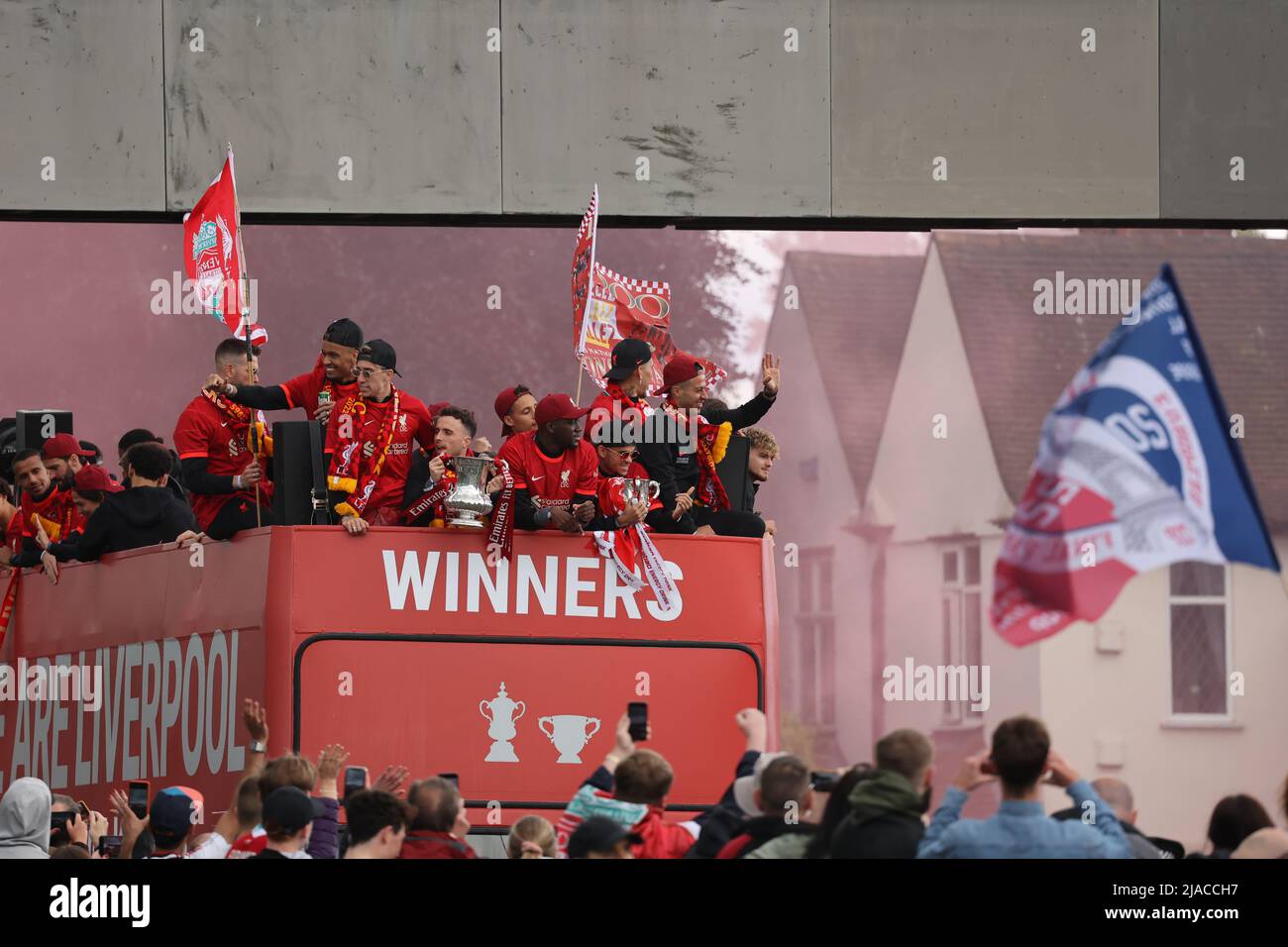 Liverpool Fc homecoming parade Stock Photo - Alamy