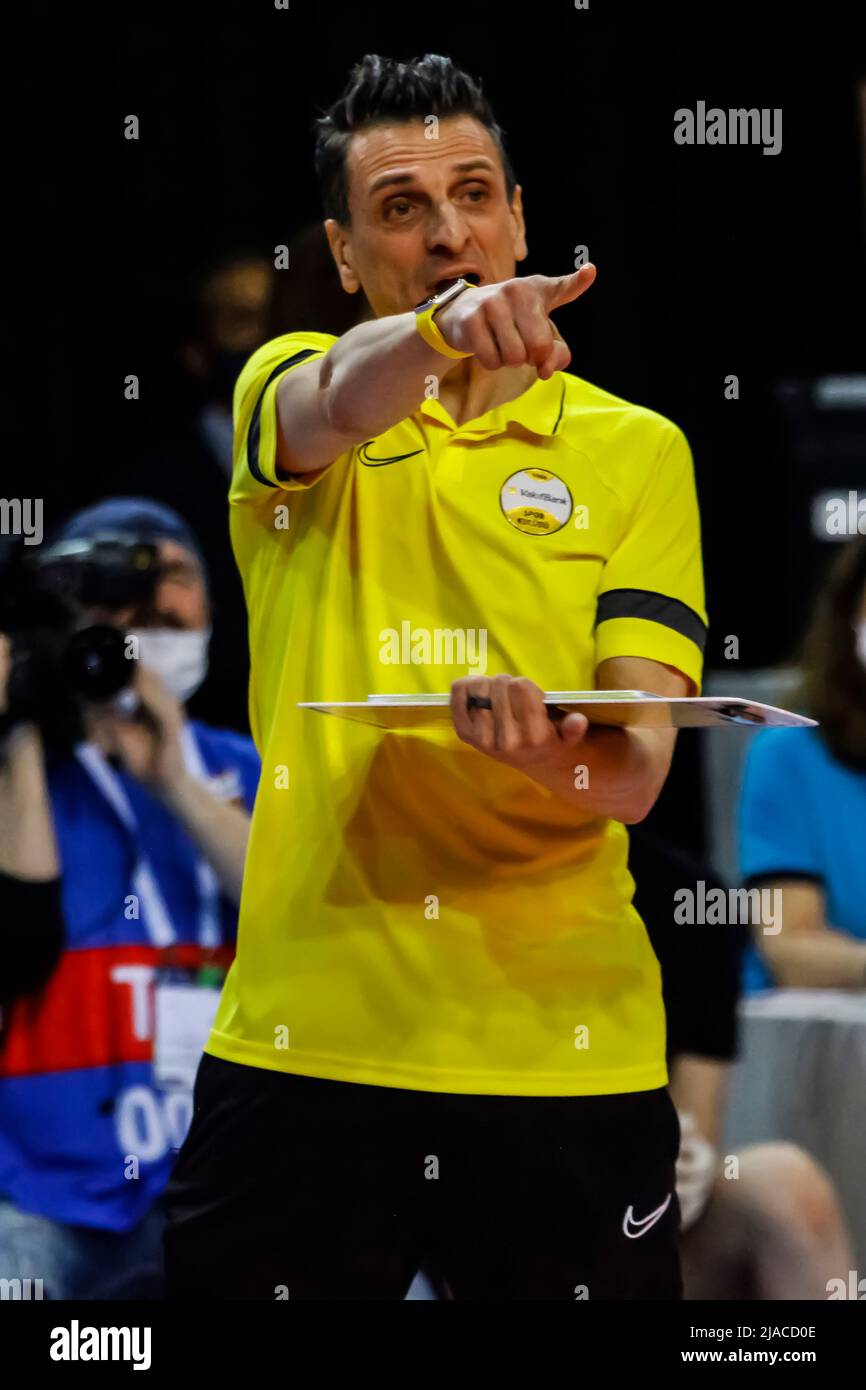 05-04-2022 Istanbul-Turkey: Vakıfbank Sultans League Match, Team Coach ...