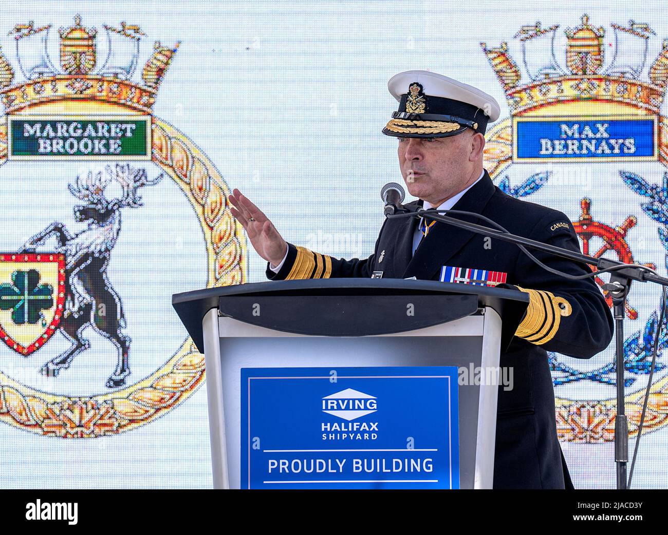 Vice-Admiral Craig Baines, commander of the Royal Canadian Navy ...